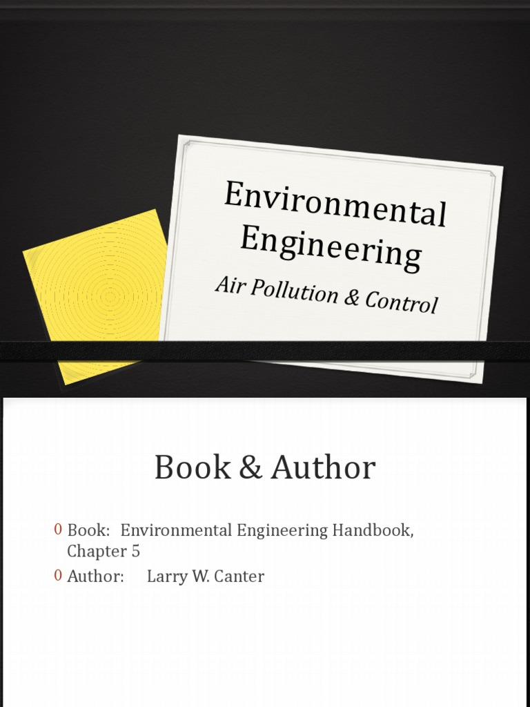Environmental Engineering: Air Pollution & Contro L | PDF | Atmosphere ...