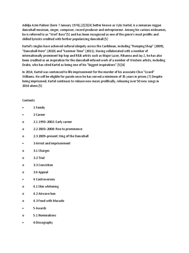 Adidja Azim Palmer | PDF | English Language Music | Reggae