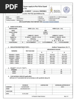 Power Transformer Testing Format | PDF | Transformer | Power Engineering