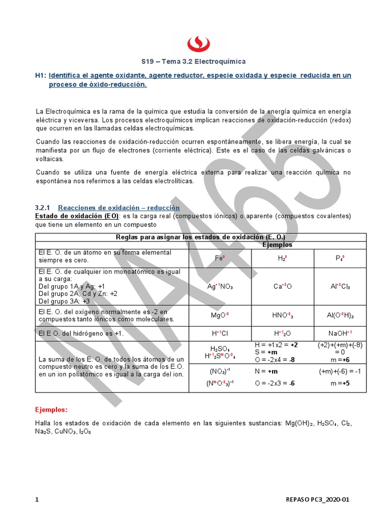 Reacciones Redox | PDF | Redox | Electroquímica