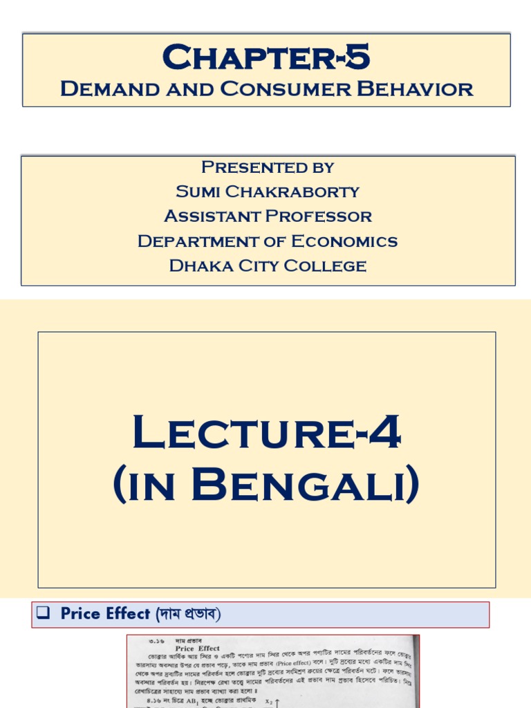 Chapter-5: Demand and Consumer Behavior | PDF