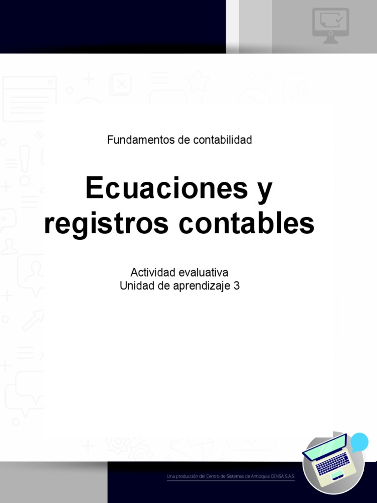 Fundamentos Contab Actividad Evaluativa U3 | PDF | Contabilidad | Corporaciones