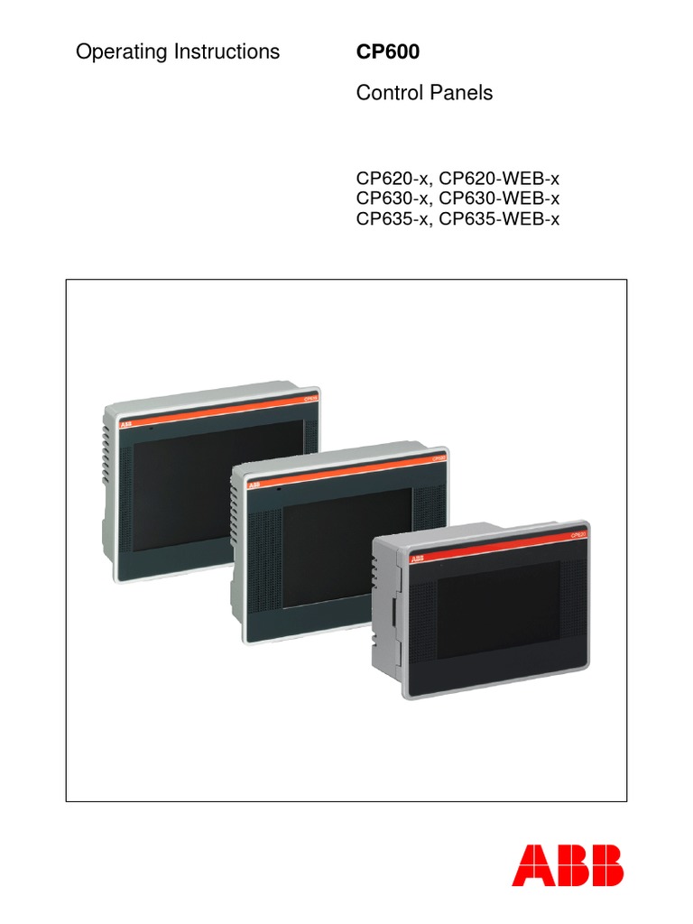 Operating Instructions Control Panels: CP620-x, CP620-WEB-x CP630-x ...