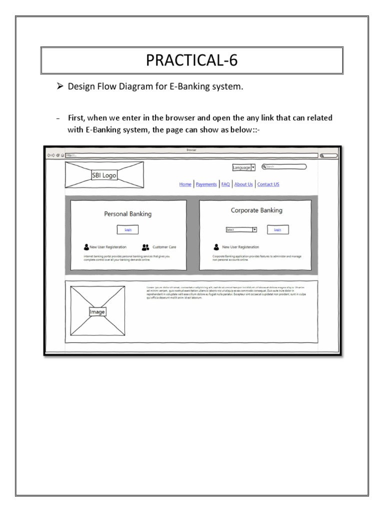 E-Banking System Flow Diagram | PDF | Computers
