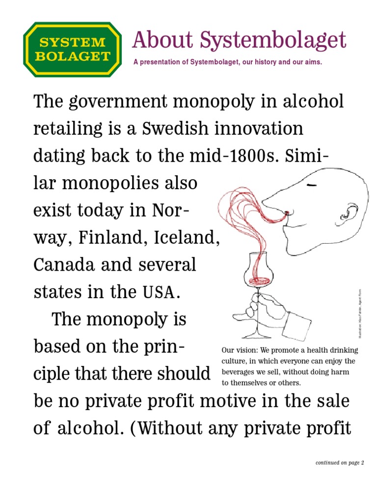 About Systembolaget - Swedish Alcohol Monopoly | PDF | Retail | Alcohol