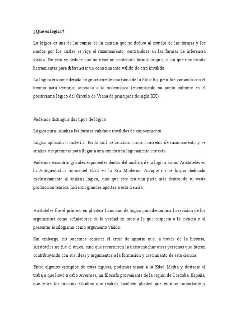 Definición y estudio de la lógica | PDF | Razón | Immanuel Kant