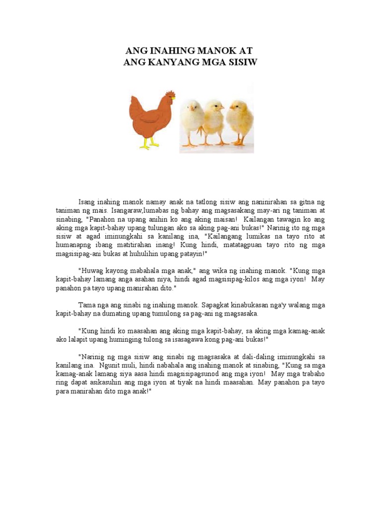 Ang Inahing Manok at | PDF