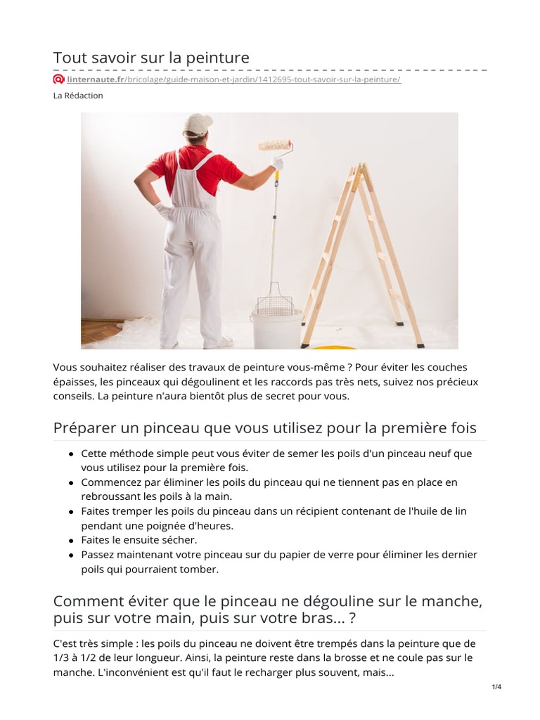 Conseils Peinture : Astuces et Techniques | PDF | Peinture | Chimie
