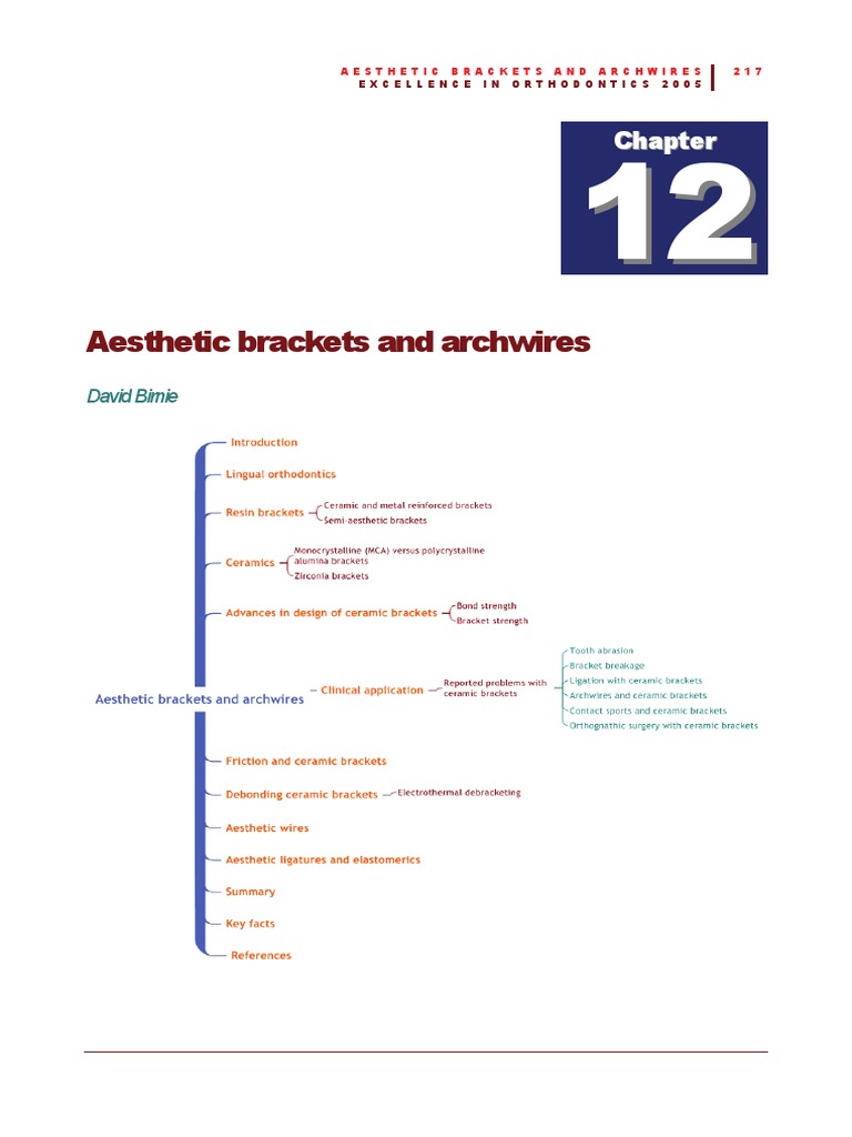 Aesthetic Brackets and Archwires: C H A P T e R | PDF | Fracture | Ceramics
