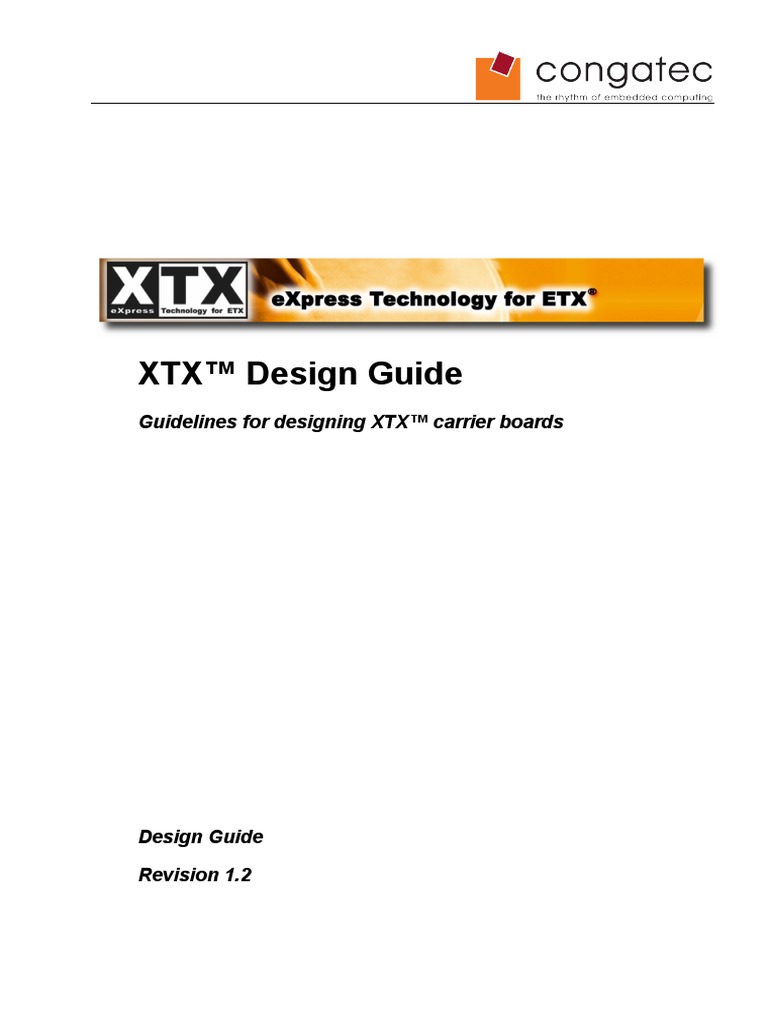 XTX™ Design Guide: Guidelines For Designing XTX™ Carrier Boards | PDF ...