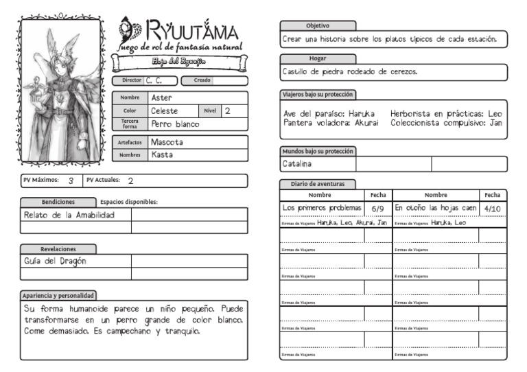 Guía del Ryuujin en Ryuutama | PDF | Ocio