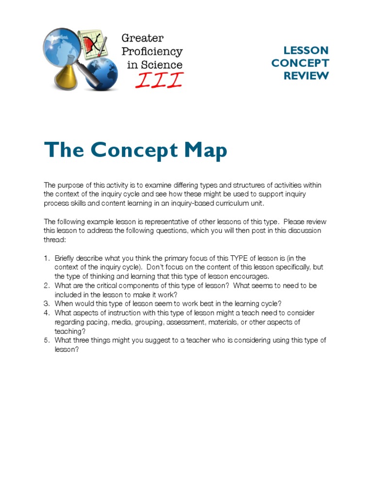 Concept Map Lesson Sample | Download Free PDF | Force | Applied Psychology