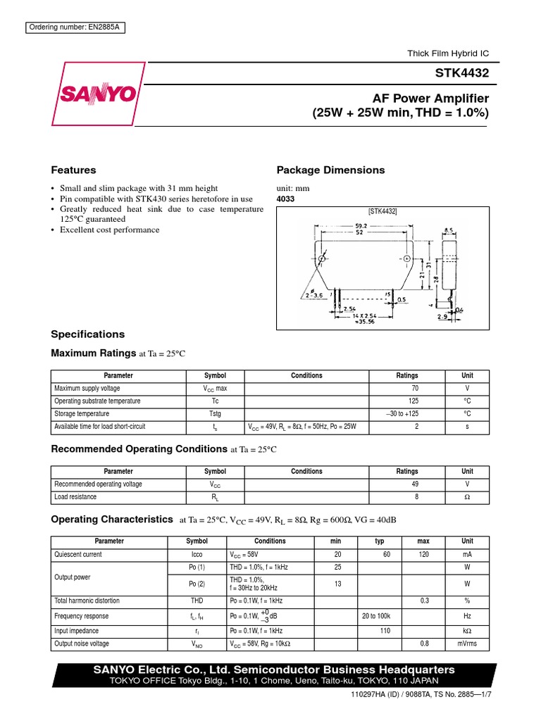 STK443 | PDF | Capacitor | Power Supply