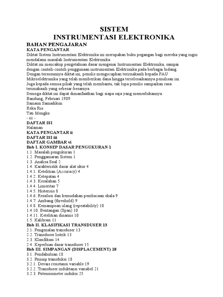 Karya 09 Sistem Instrumentasi | PDF
