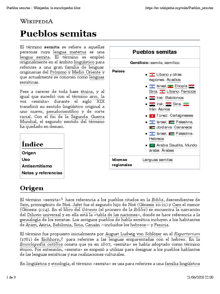 Pueblos Semitas | PDF | Filología | Artes del Lenguaje y Comunicación