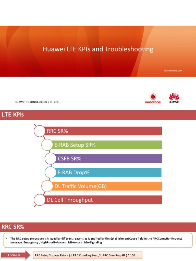 Huawei Lte Kpis and Troubleshooting: Huawei Technologies Co., LTD | PDF ...