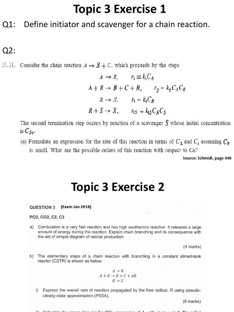 Q1: Define Initiator and Scavenger For A Chain Reaction. Q2 | PDF ...