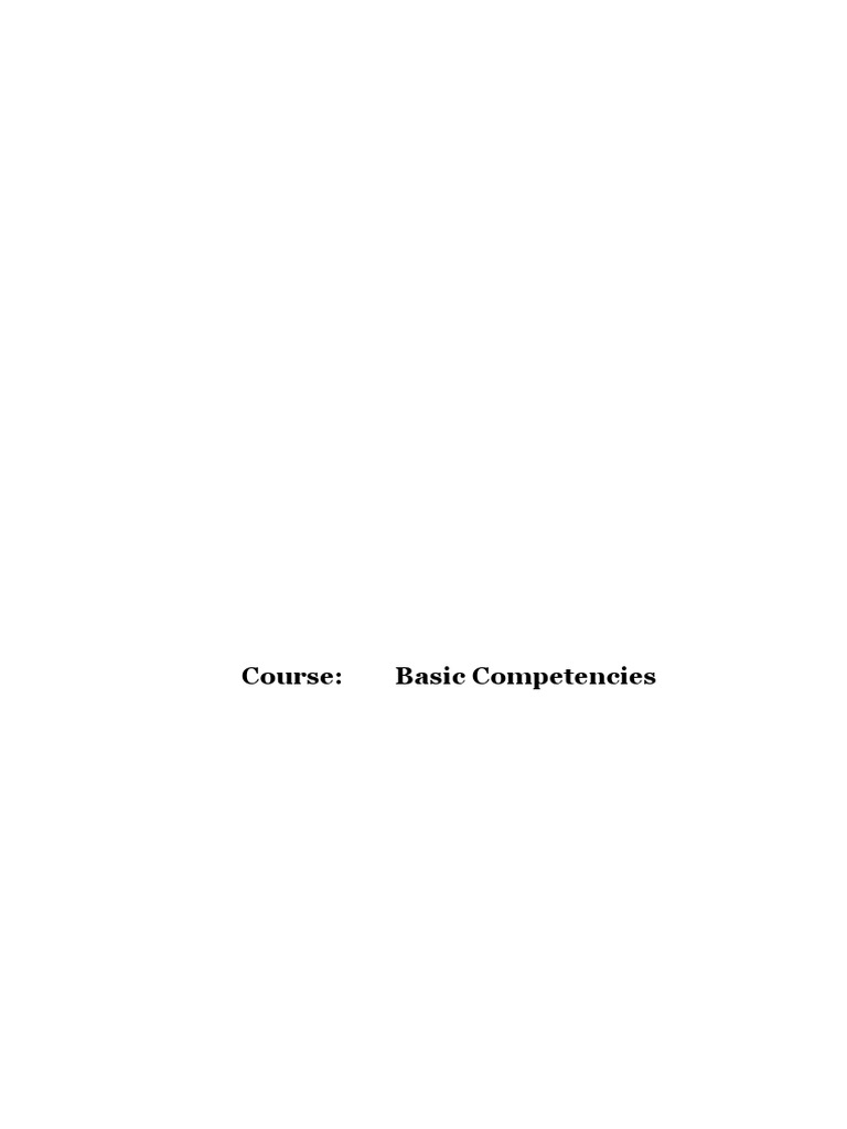 Basic Competencies RMO | PDF | Nonverbal Communication | Body Language