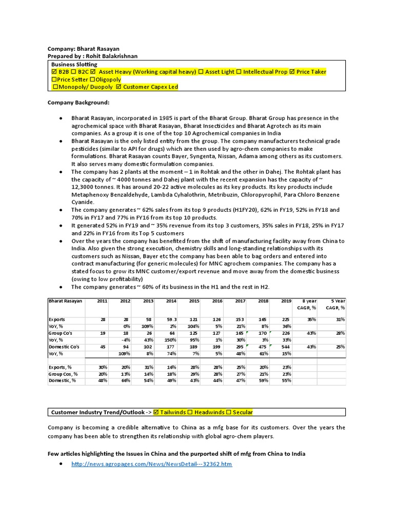 Bharat Rasayan - Deep Dive - Template - Rohit Balakrishnan | PDF ...
