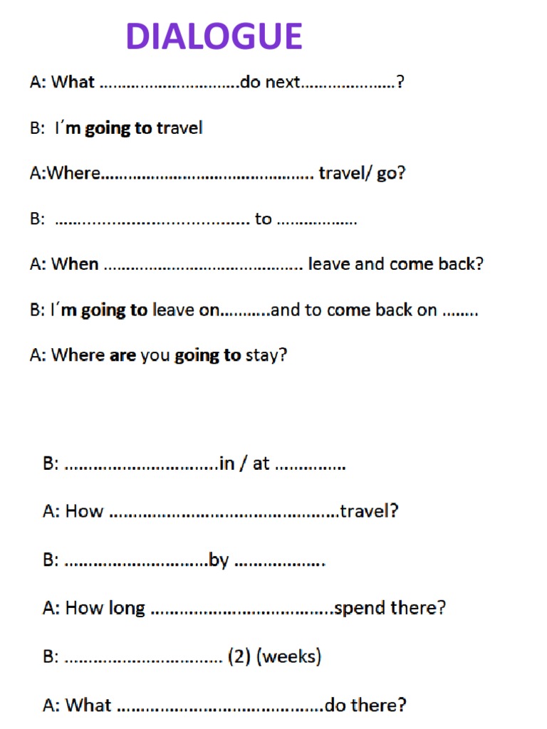 Dialogue Future Plans | PDF