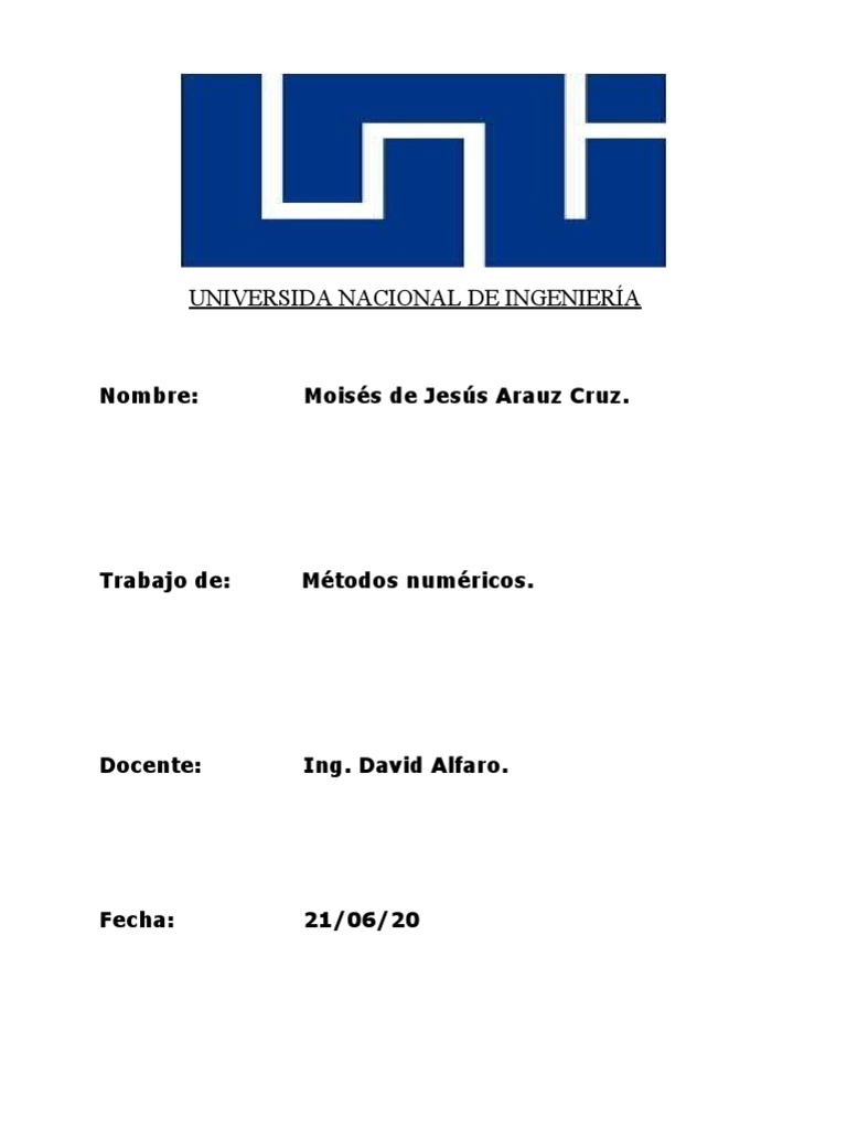 Tarea 3 de Metodos Numericos | PDF | Integral | Análisis