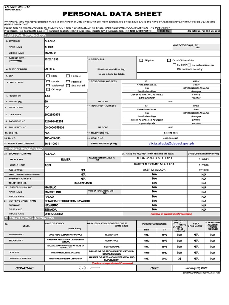 PDS - ALLADA New With Scanned Picture | PDF | College | Government