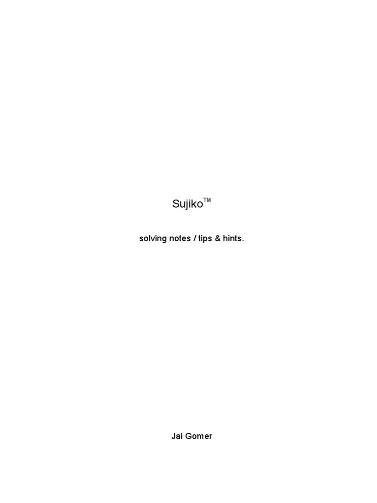 Sujiko Solving Strategies and Tips | PDF | Teaching Mathematics