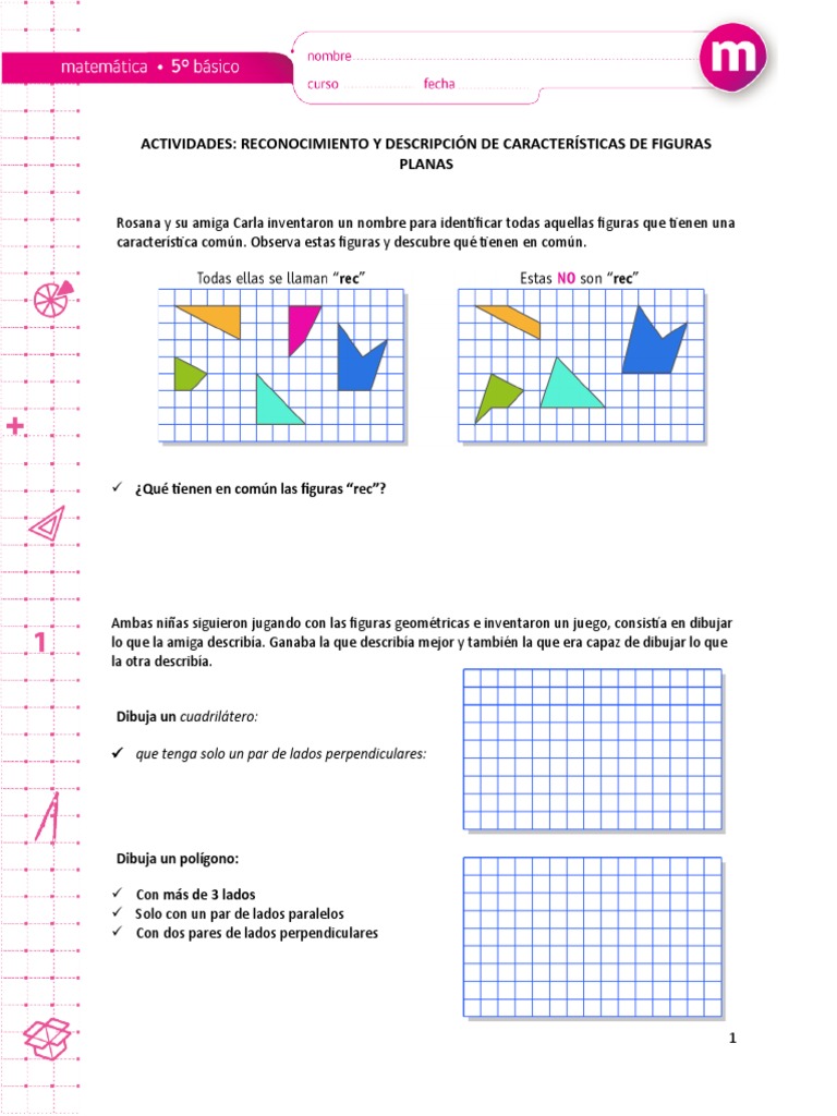 Figuras Planas Geoemtria 6to B | PDF