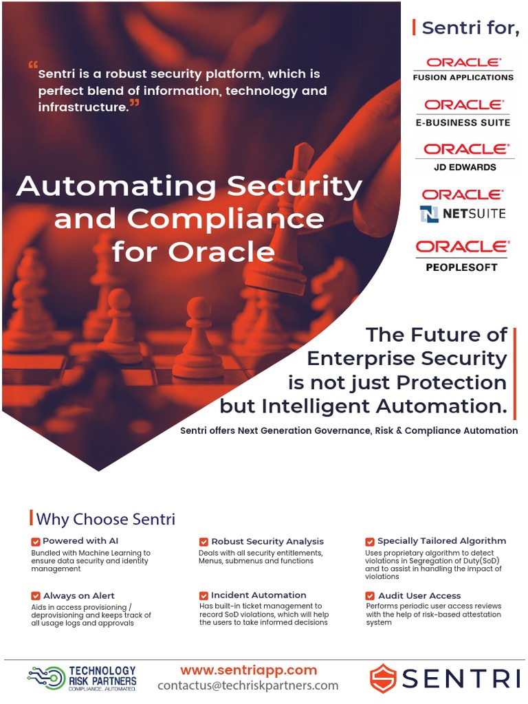 TRP Sentri Brochure 4 Page | PDF | Automation | Audit