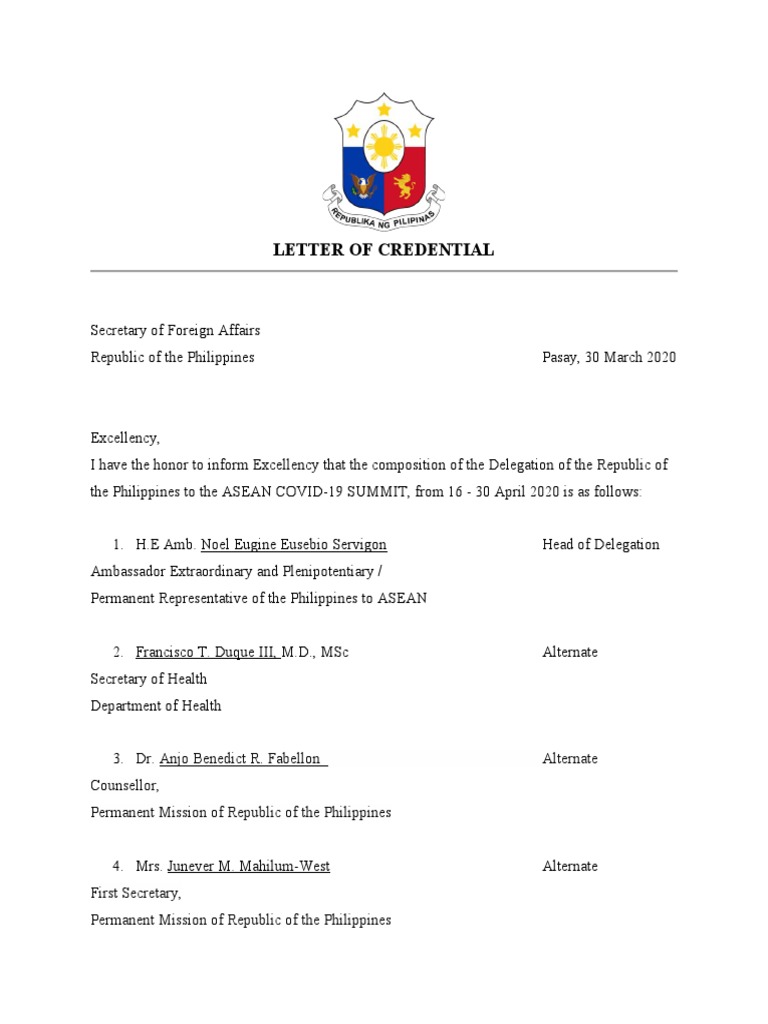 Contoh Credential Letter | PDF