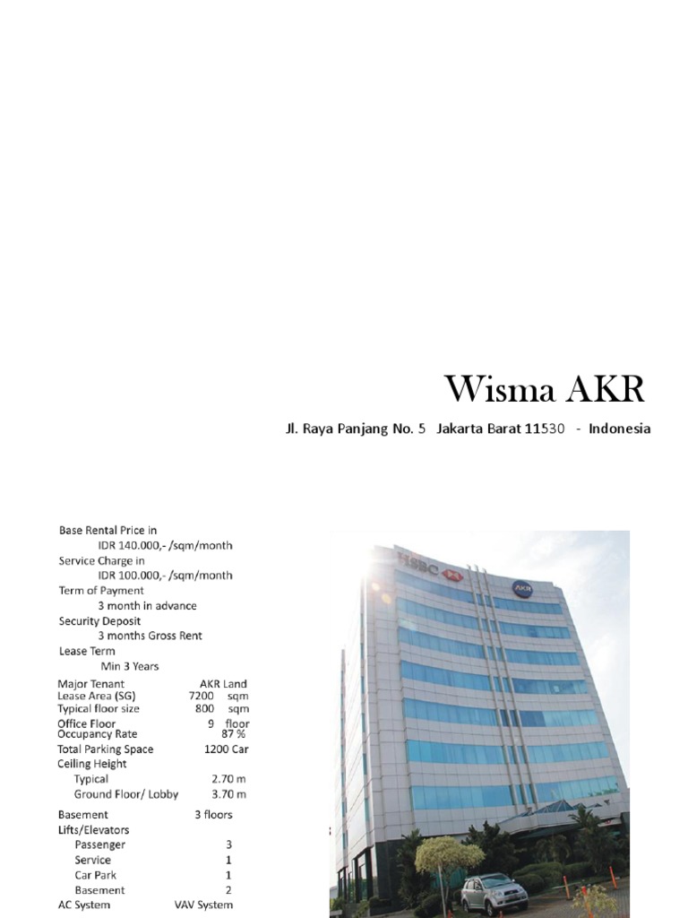 Wisma AKR: Prime Jakarta Office Location | PDF