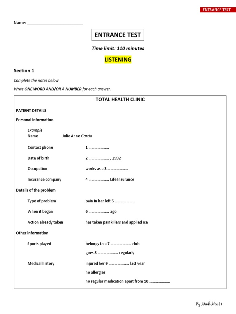 Entrance Test | PDF | Handedness | Polygraph