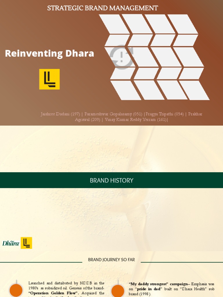 Reinventing Dhara: Strategic Brand Management | PDF | Brand | Foods