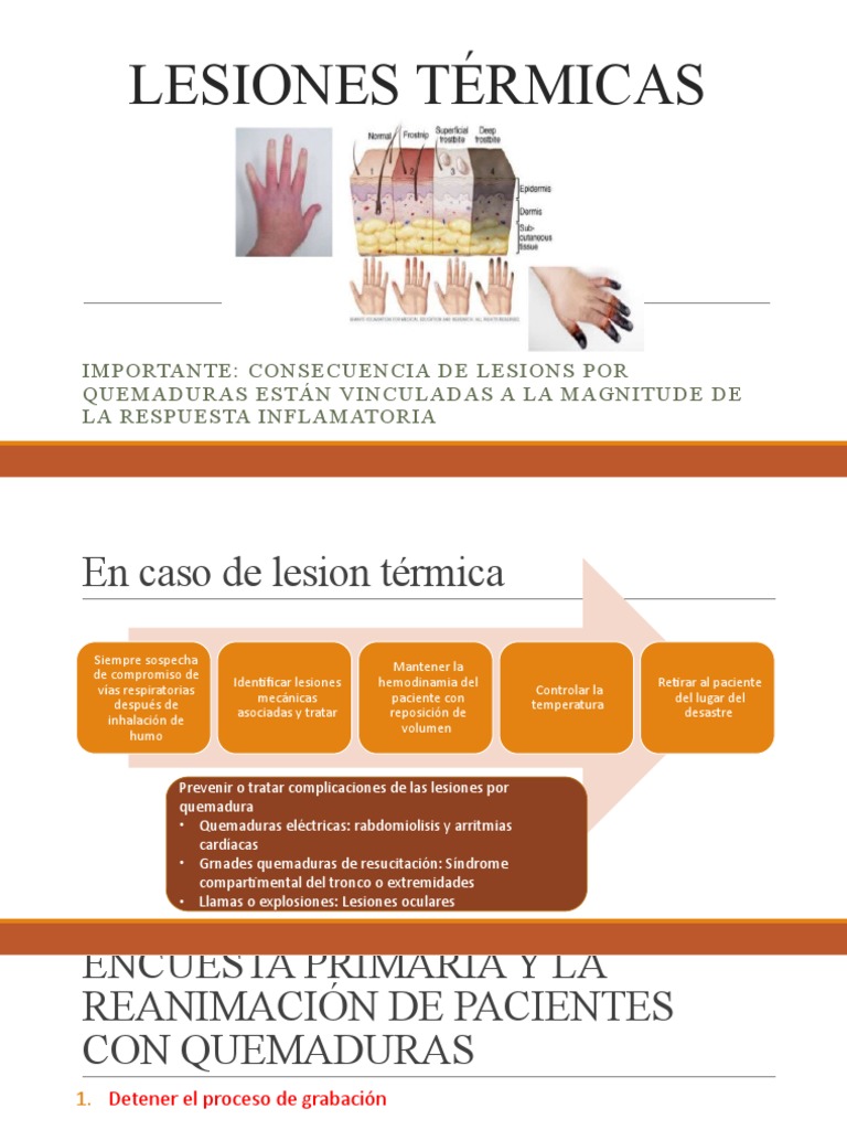 Lesiones Térmicas | PDF | Quemar | Especialidades Medicas