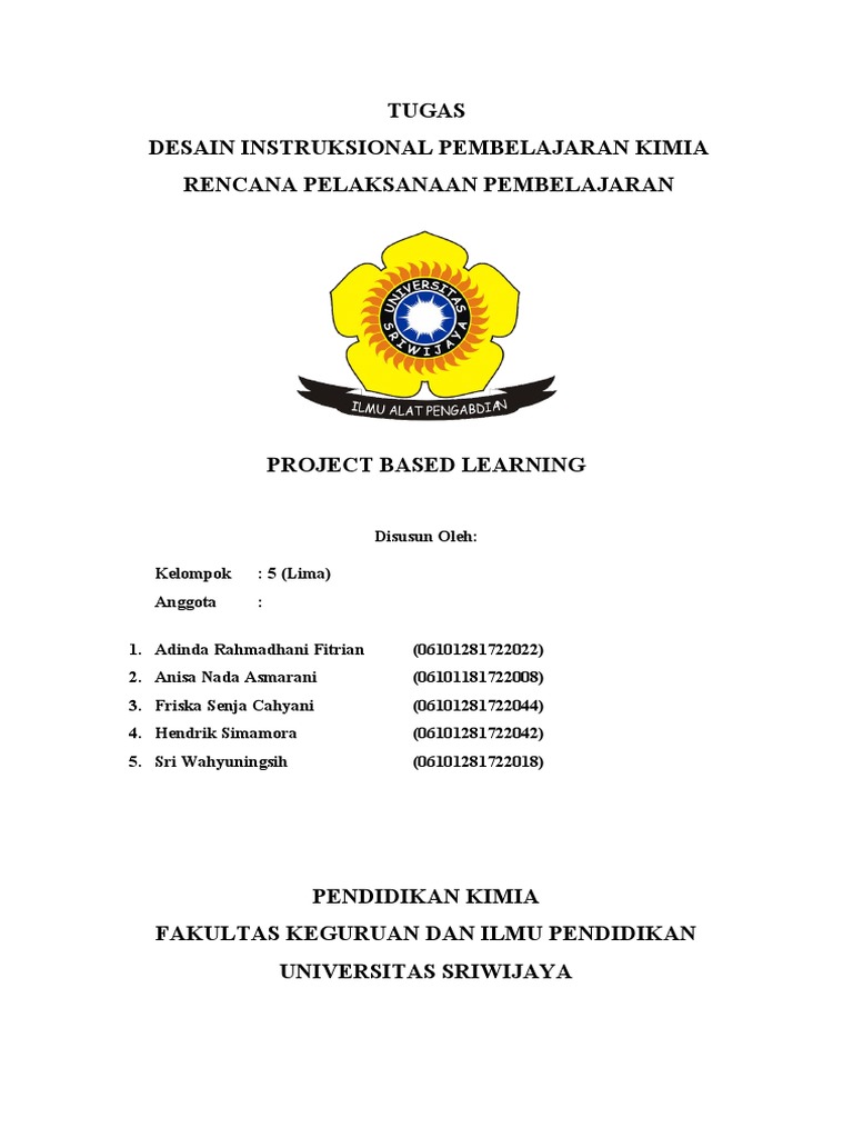 RPP Materi Kesetimbangan Kimia Berbasis - PJBL | PDF