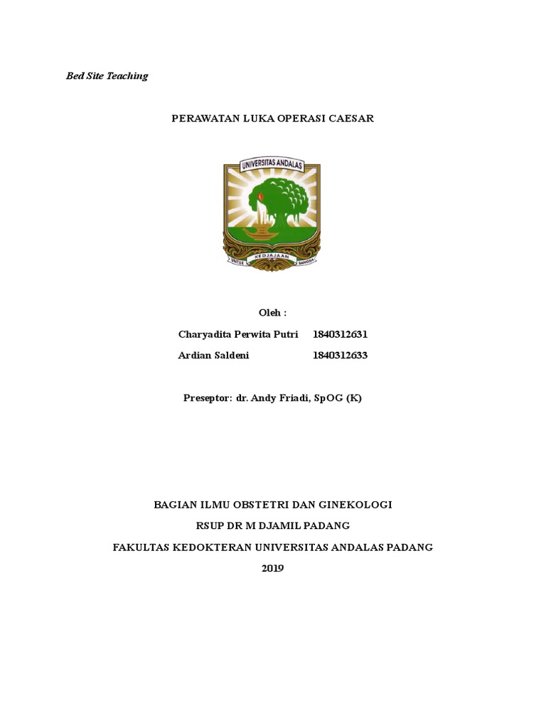 Perawatan Luka Caesar Optimal | PDF