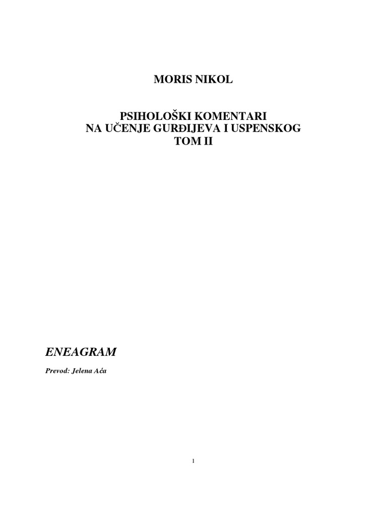 Moris Nikol - Simbol Eneagram PDF | PDF
