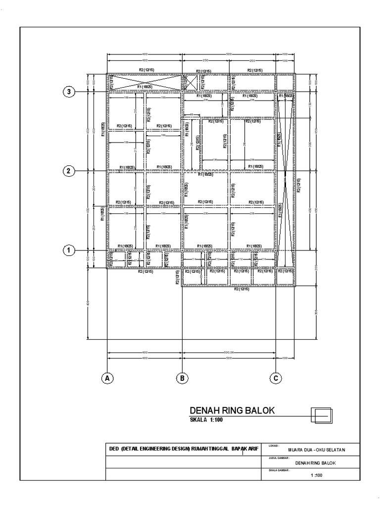 Denah Ring Balok PDF | PDF