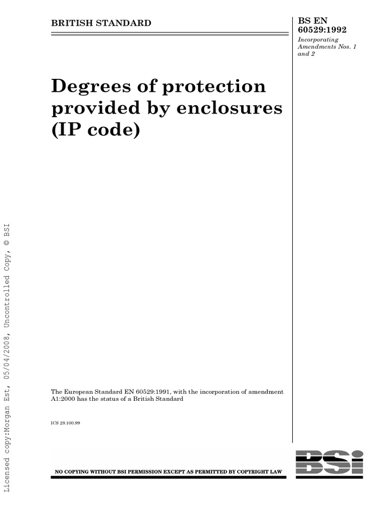 En 60529 | PDF