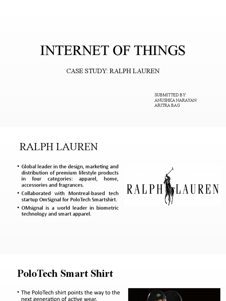 Ralph Lauren | PDF | Internet Of Things | Supply Chain