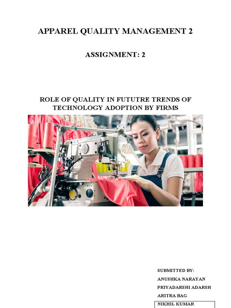 Apparel Quality Management 2: Assignment: 2 | PDF | Enterprise Resource Planning | Supply Chain ...