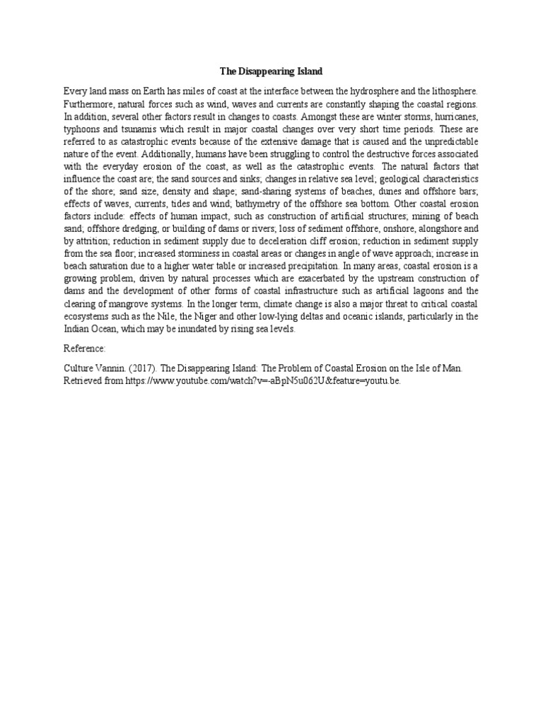 The Disappearing Island | PDF