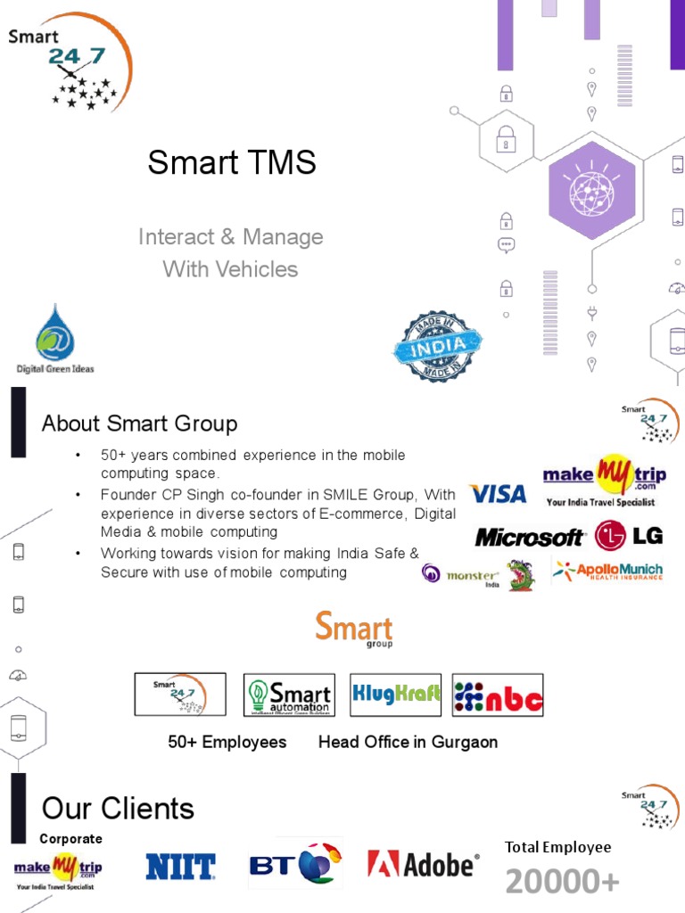 Smart TMS: Interact & Manage With Vehicles | PDF | Internet Of Things ...