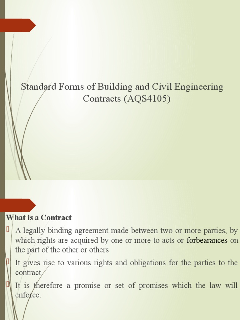 Standard Forms of Building and Civil Engineering Contracts (Autosaved ...