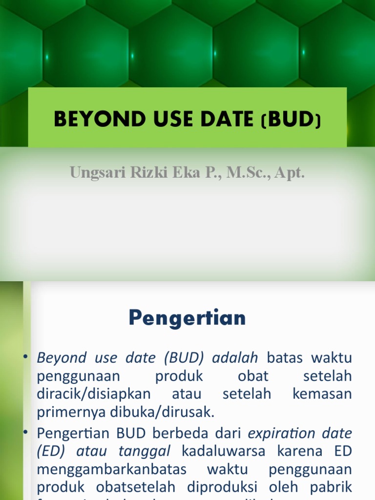 Beyond Use Date Bud | PDF