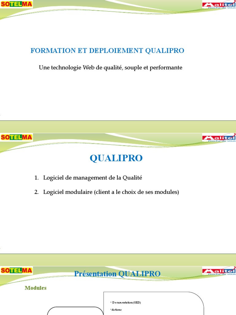 Presentation Qualipro | PDF | Management de la qualité | Audit