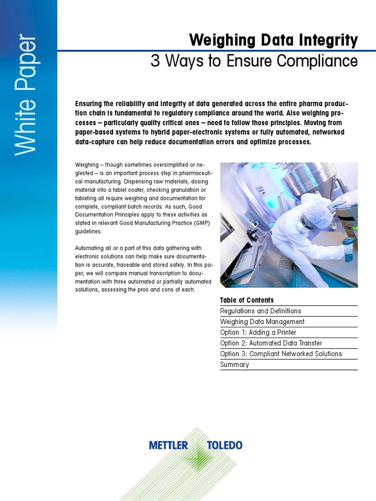 GWP Data Integrity | PDF | Automation | Metadata