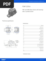 SKF SY 508 M Pillow Block Specs | PDF | License | Bearing (Mechanical)