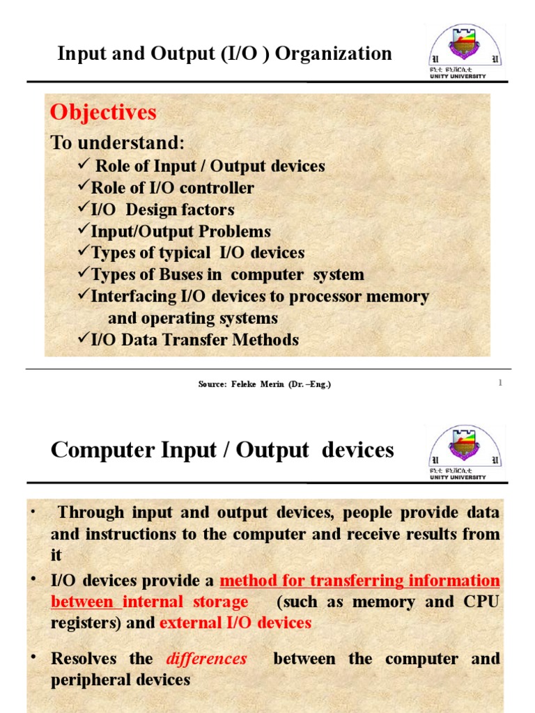 Understanding I/O Devices and Organization | PDF | Input/Output ...