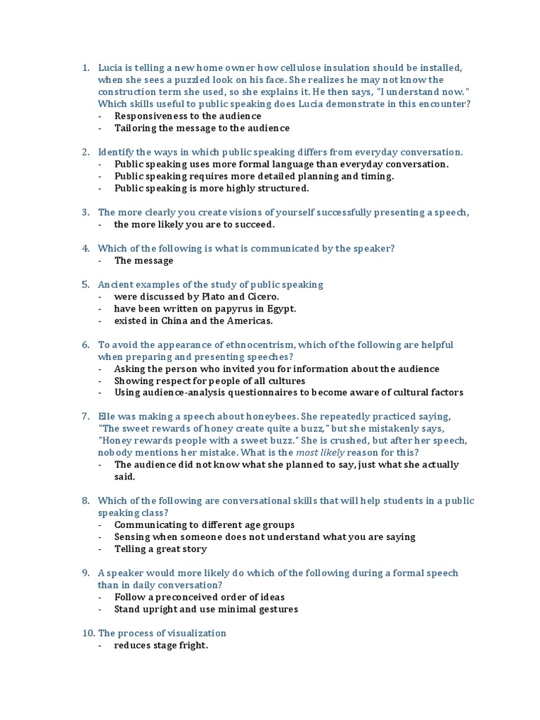 Public Speaking Skills and Strategies | PDF | Public Speaking | Anxiety